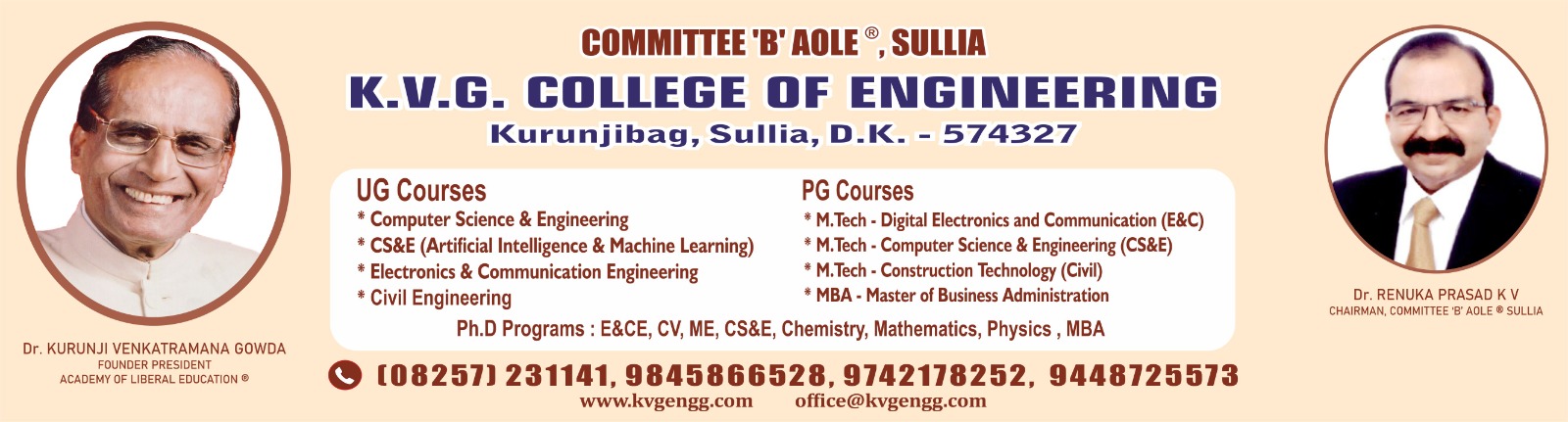 APPLY ONLINE - KVGCE